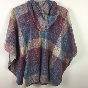 Vintage | Jackets & Coats | Vintage Handmade Buffalo Plaid Wool Hooded ...